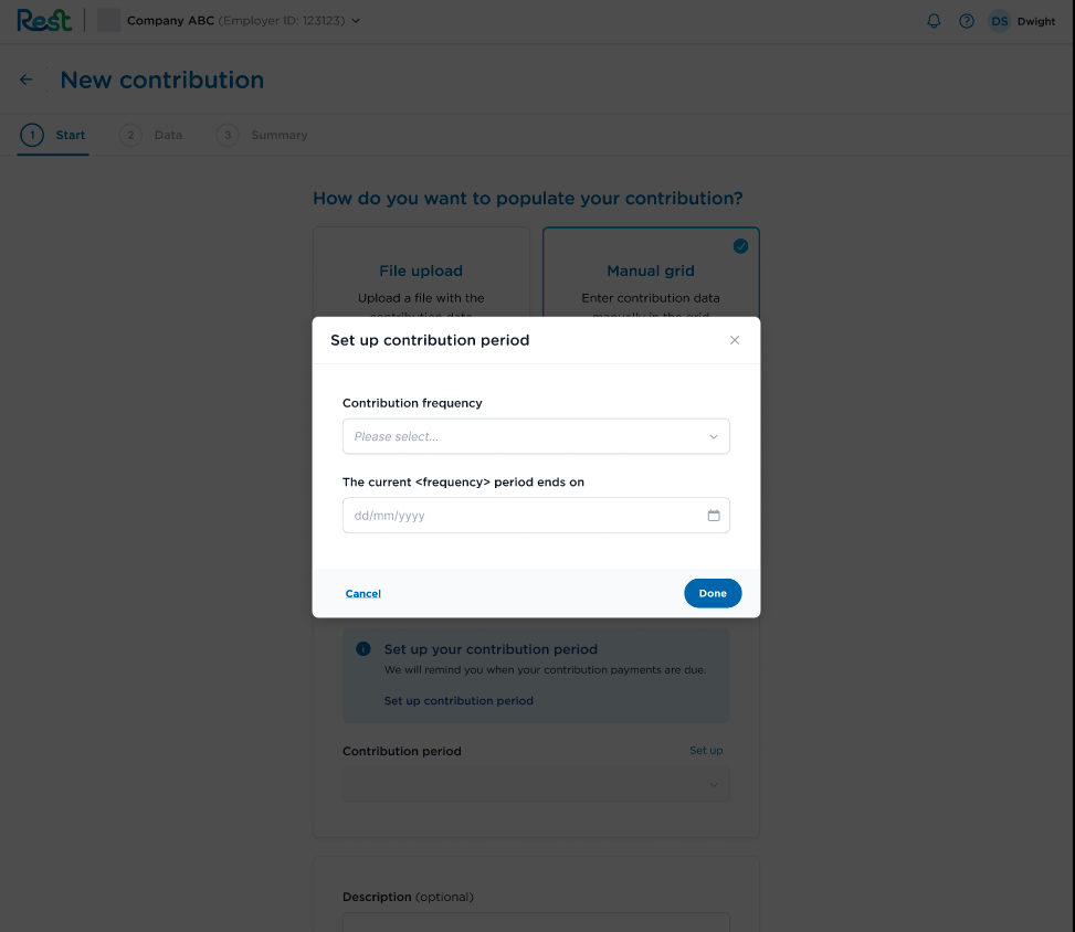 Submitting a contribution - File Upload – Rest