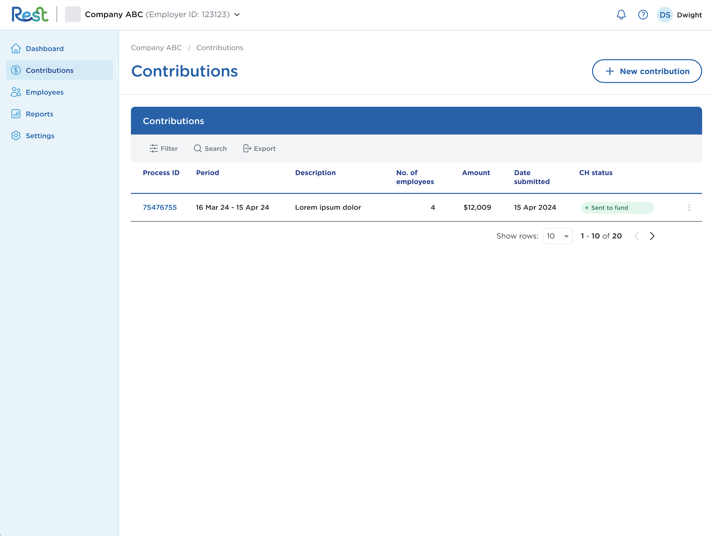 Submitting a contribution - File Upload – Rest