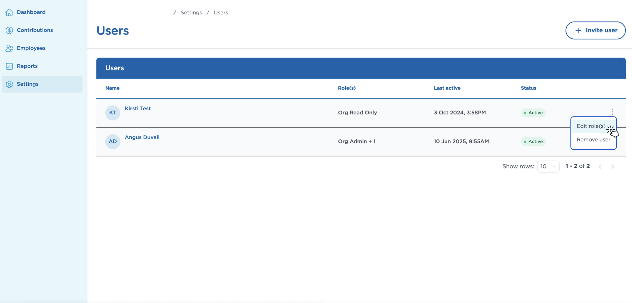 Contribution Authorisation Flow Rest