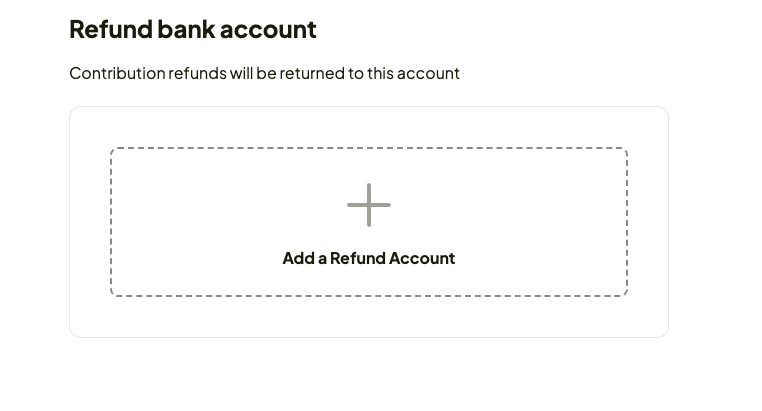 Set Up a Refund Account for Contributions – Rest