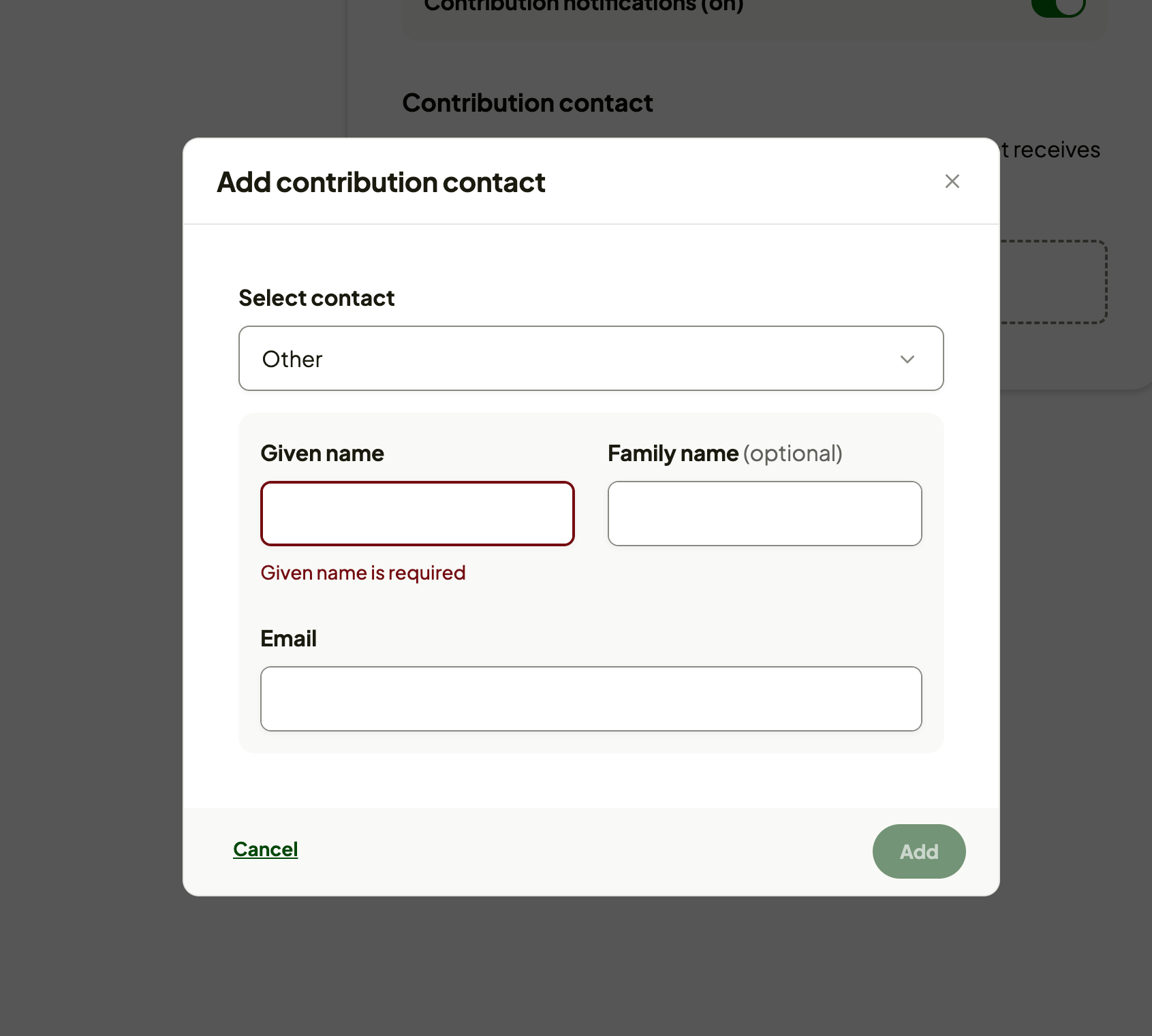 Contribution Settings - Set Up Contribution Notifications – Rest