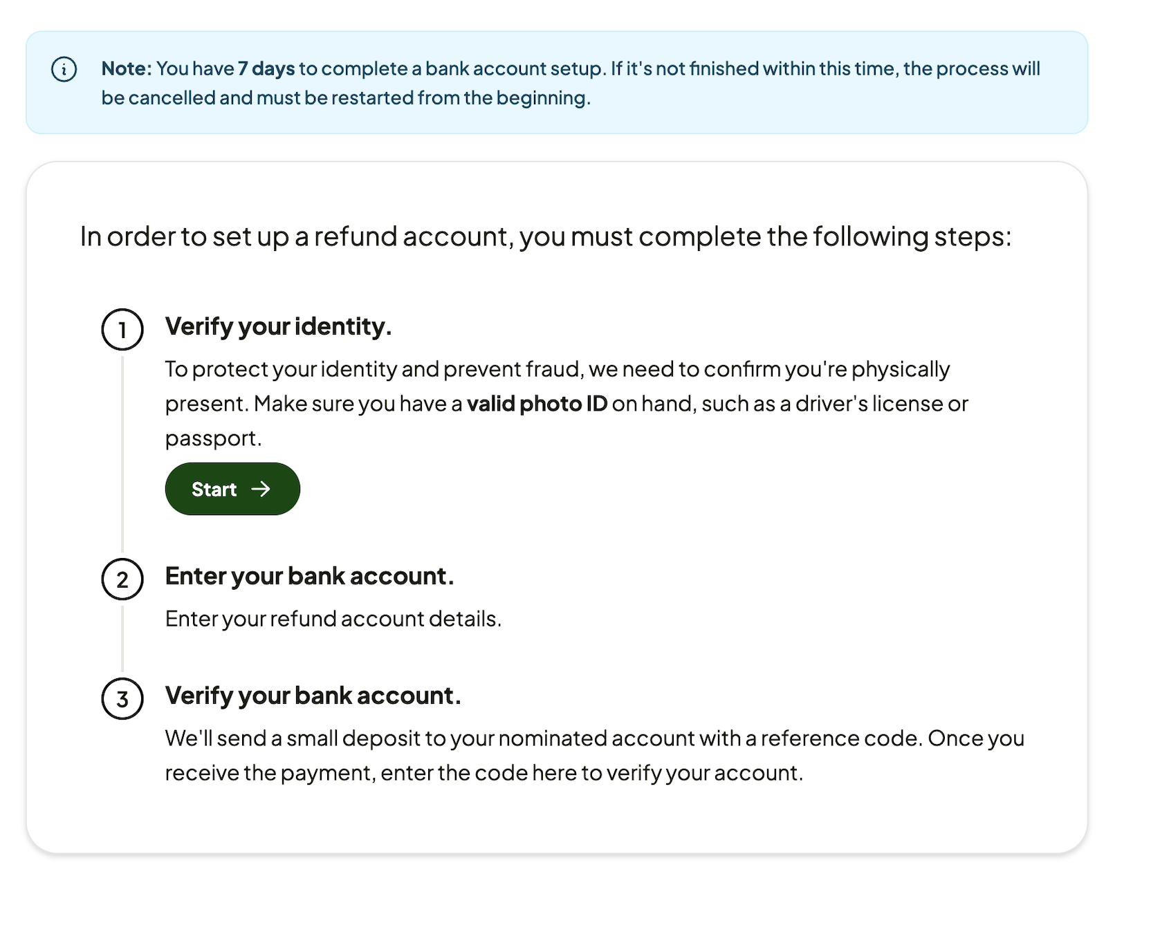 Set Up a Refund Account for Contributions – Rest