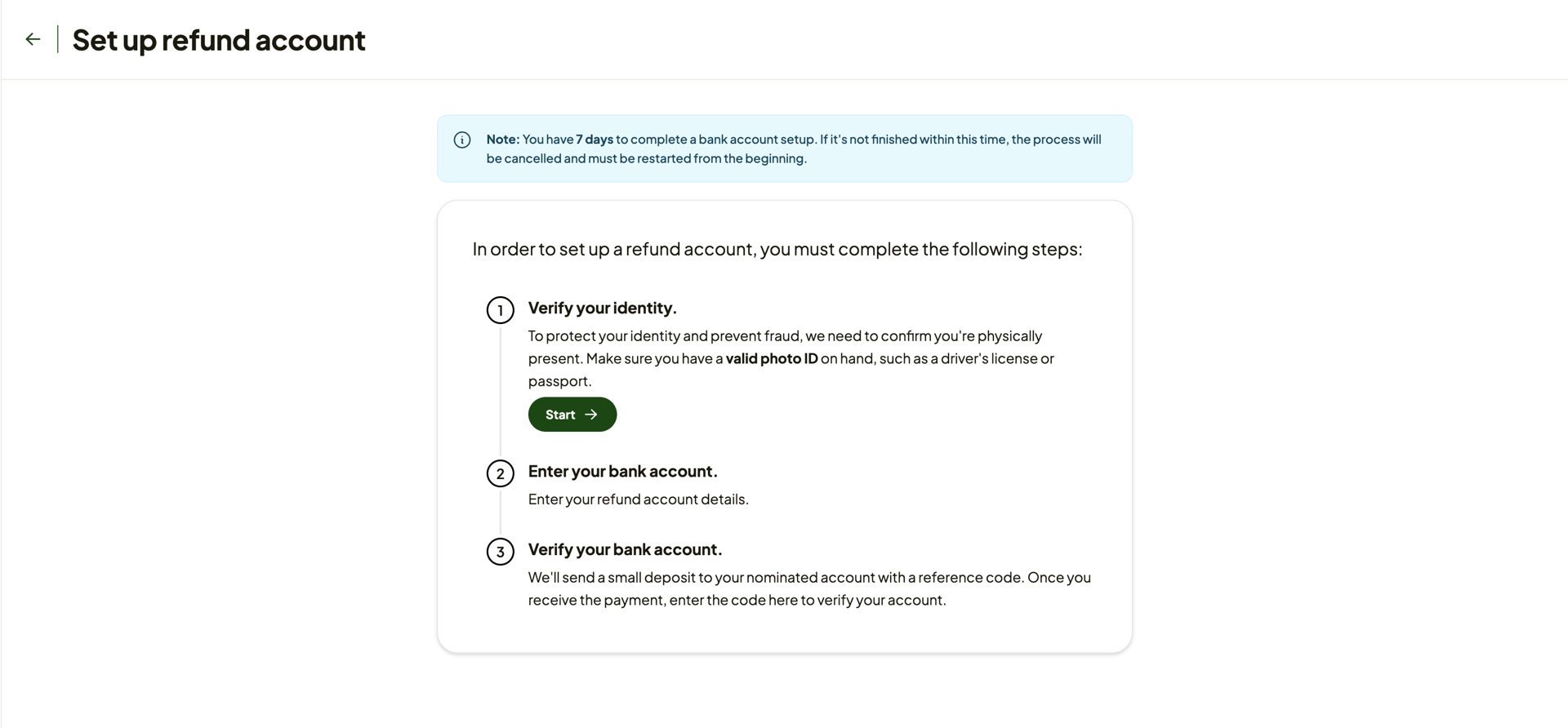 Set Up a Refund Account for Contributions – Rest