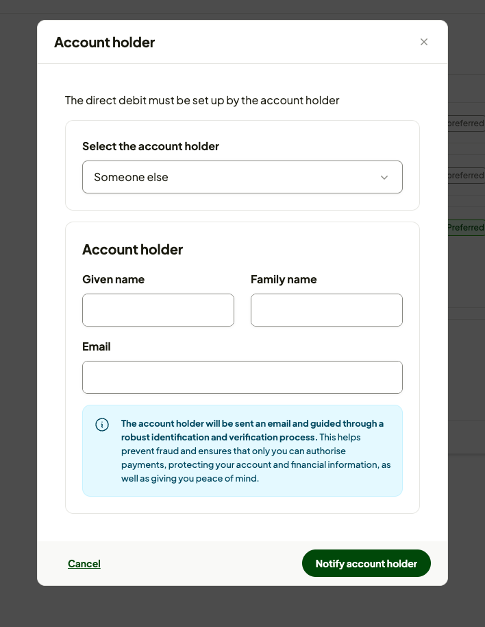 Set Up a Refund Account for Contributions – Rest